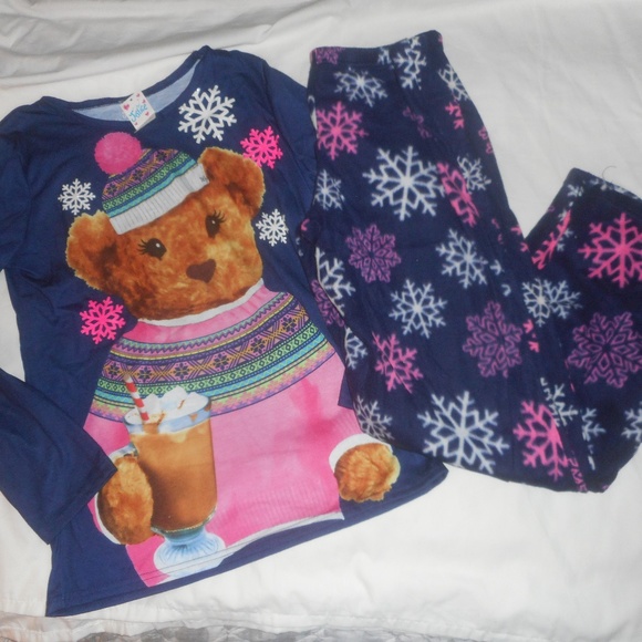 Justice | Pajamas | Justice Teddy Bear Pajama Set Nwt | Poshmark